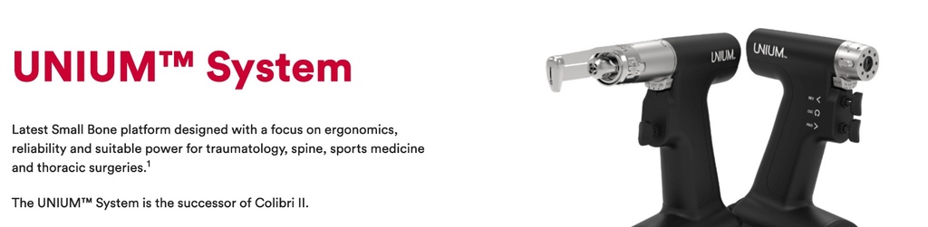 Johnson and Johnson Unium™ Orthopedic Drills and handpieces (advanced ...